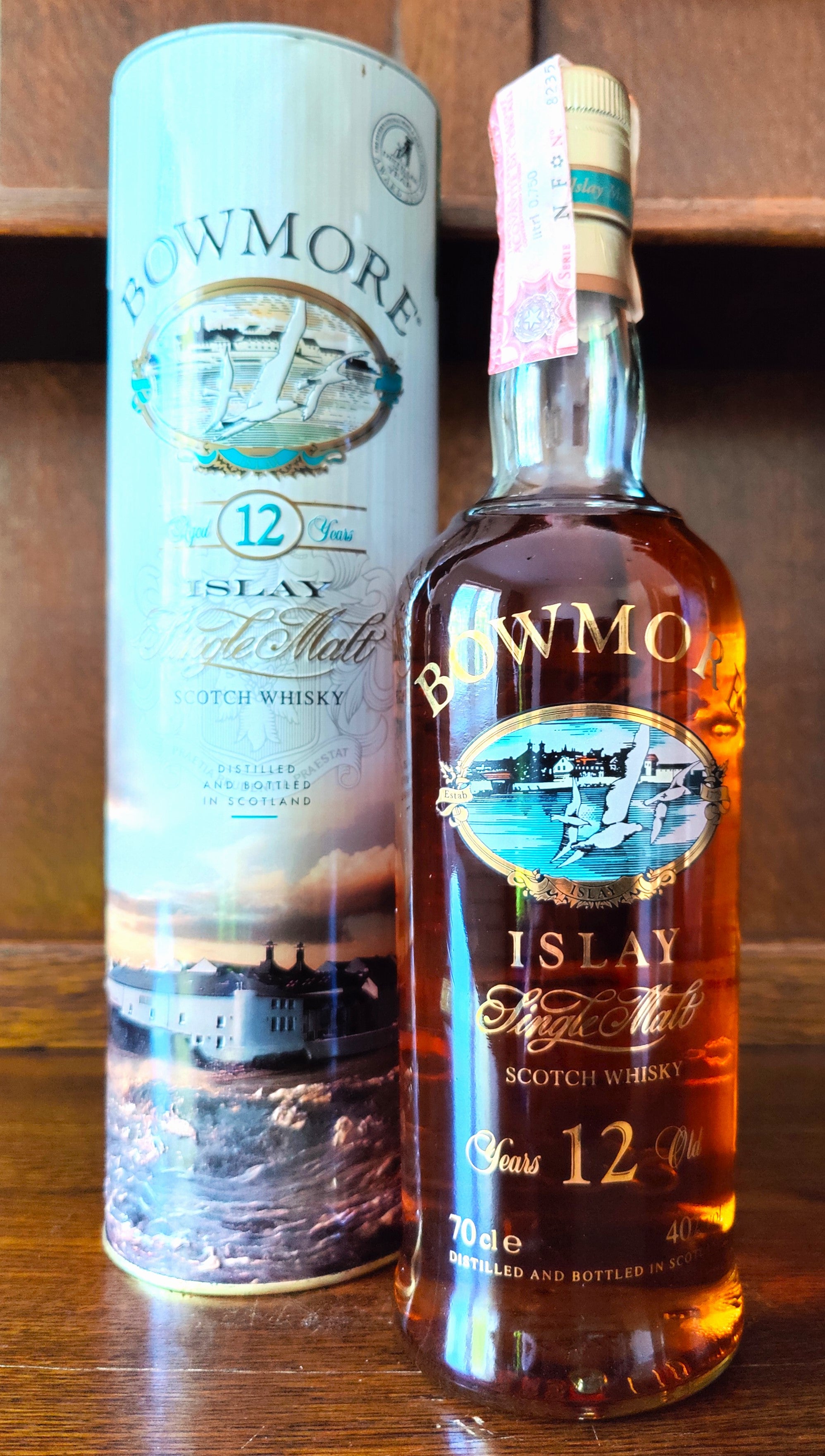 Bowmore 12yr 1990's Release Scotch Single Malt Whisky 40%ABV 70cl ...