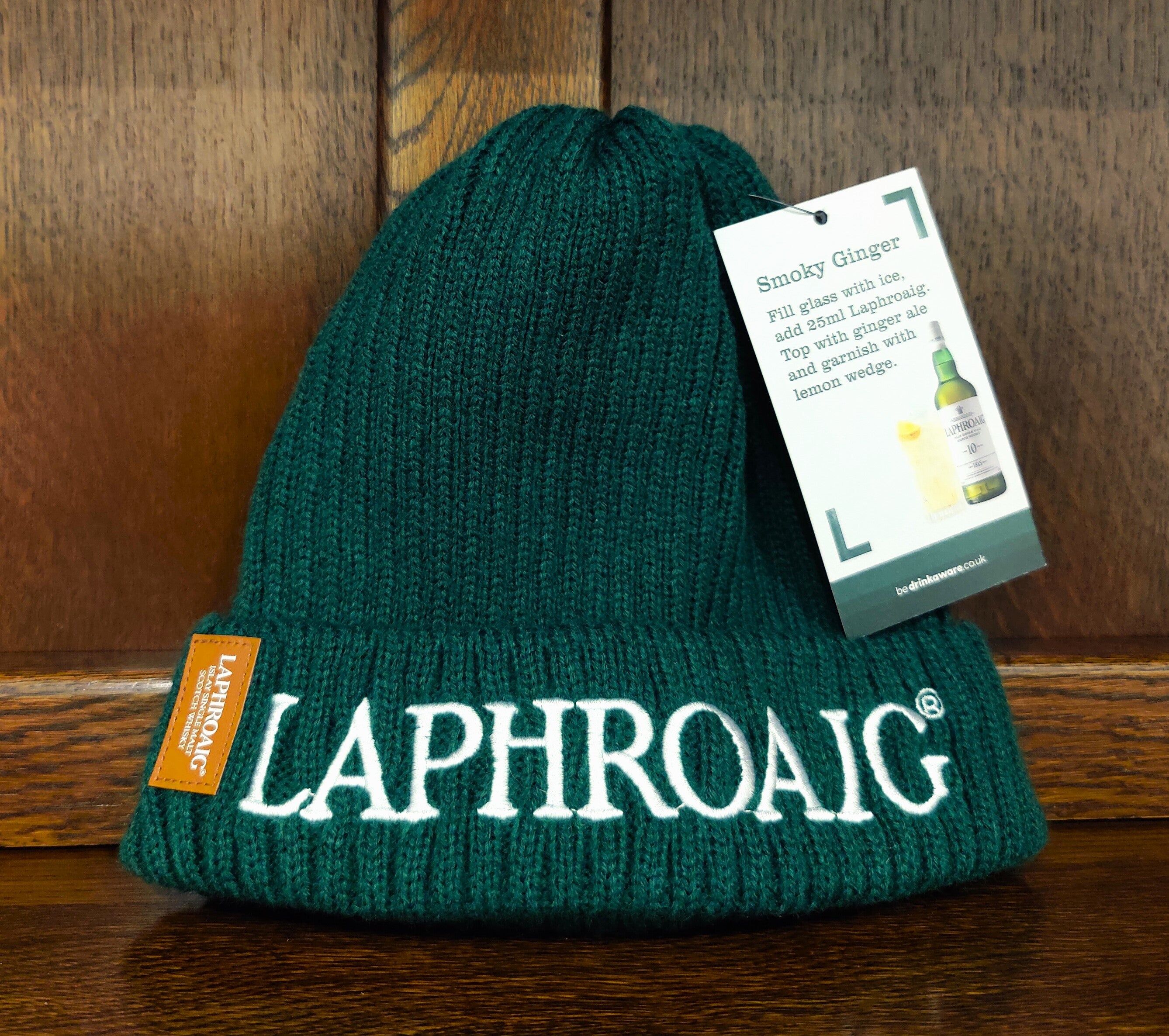 Laphroaig Memorabilia Clothing Hat Beanie Style Hat Green Knitted ...
